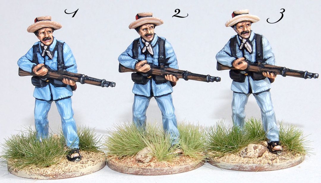 Pintar rayadillo uniforme de Cuba o Filipinas - 1898 Miniaturas